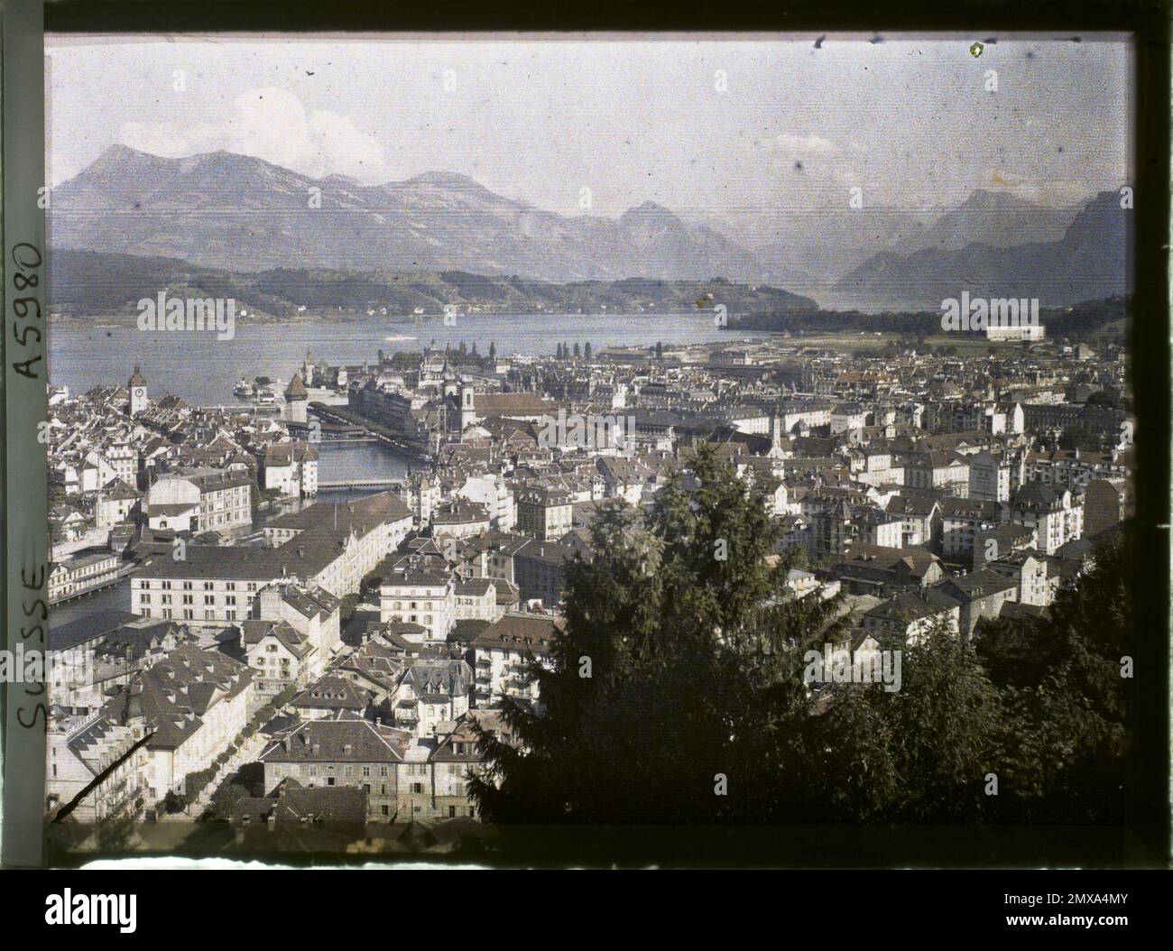 Lucerne, Swiss Panorama of Lucerne and Lac des Quatre Cantons from the ...