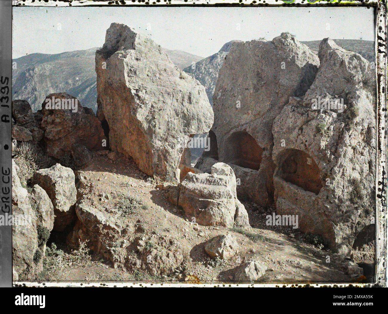 Tombs near village of kastri hi-res stock photography and images - Alamy