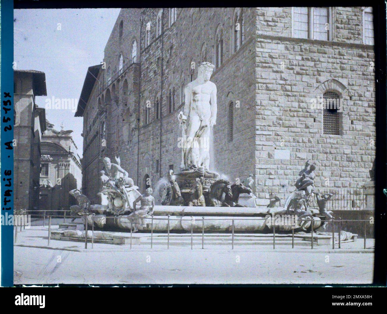 Florence, Italy Fontaine de Neptune , 1913 - Balkans, Italy - Jean ...