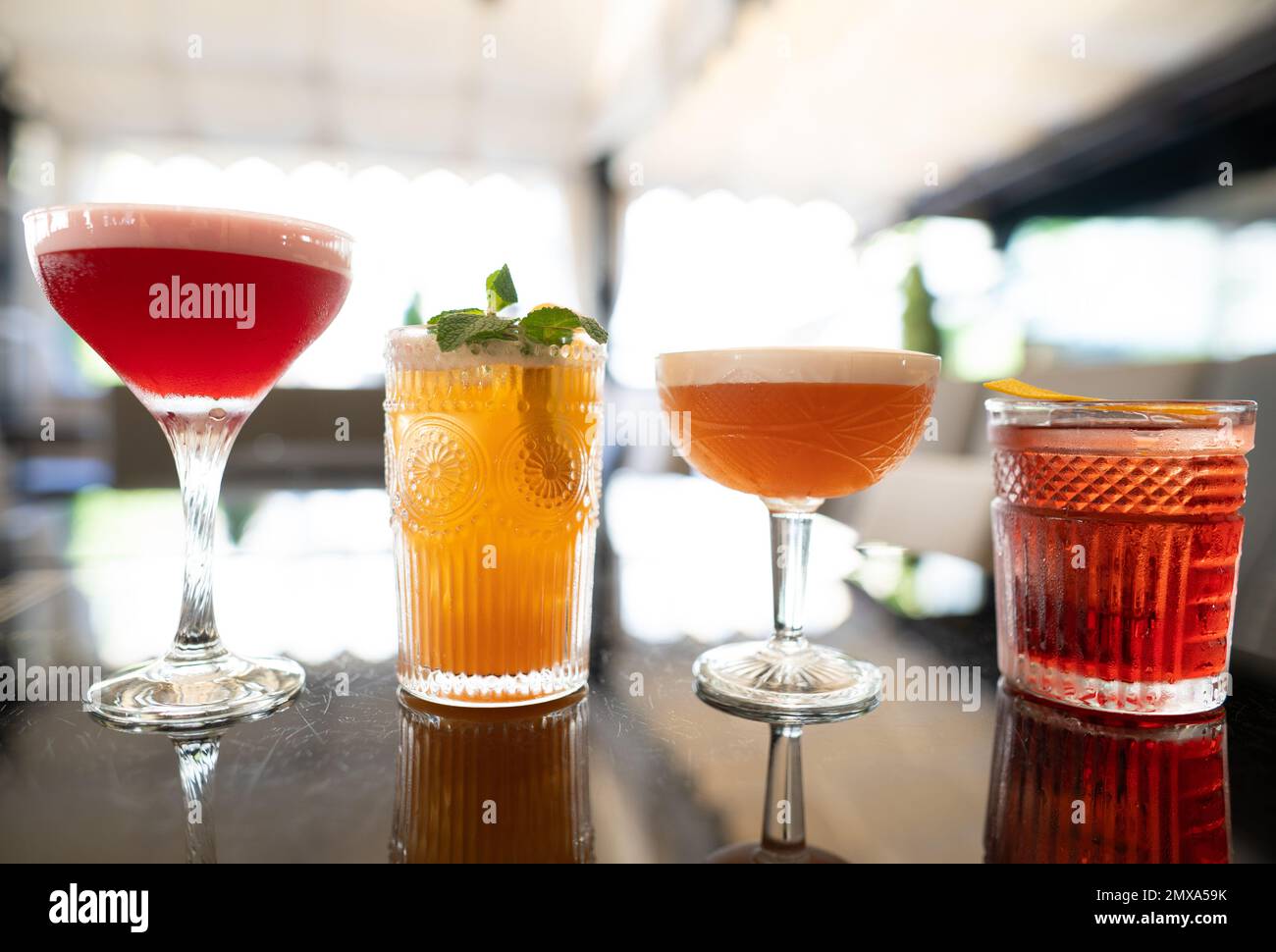 Glass prepared for cocktails hi-res stock photography and images - Alamy