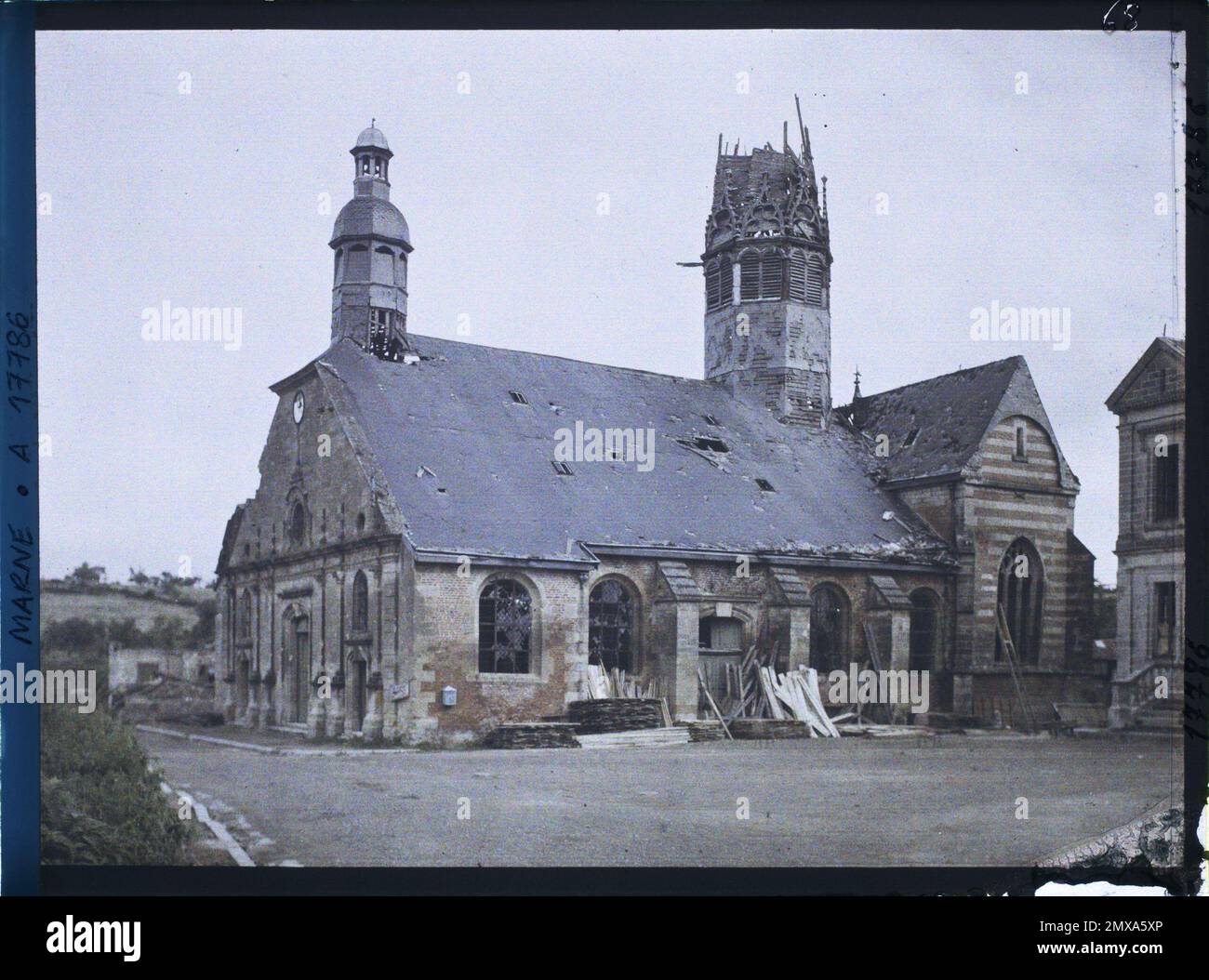 Vienne-la-Ville, Marne, Champagne, France , 1919 - Devastated regions ...