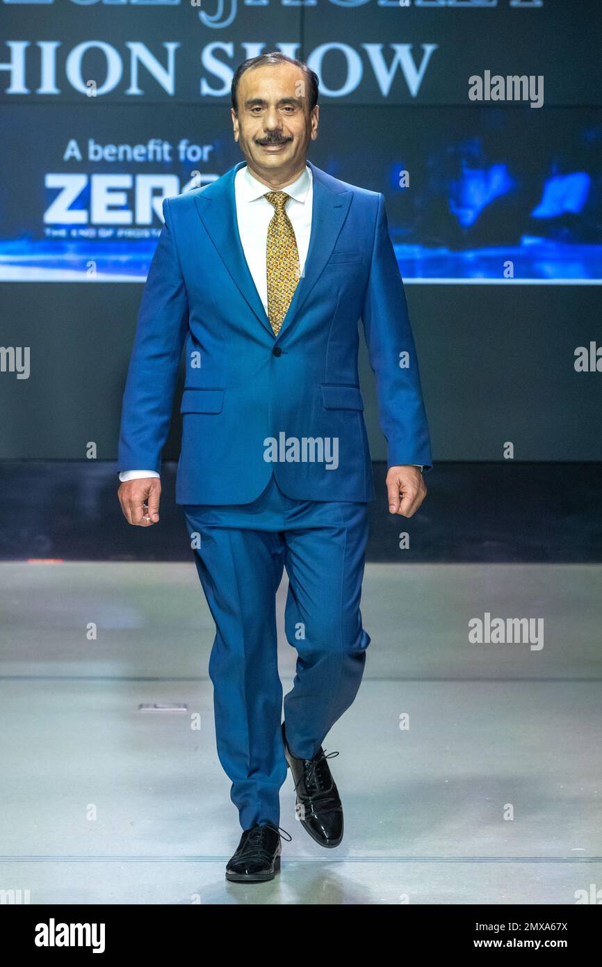 NEW YORK, NEW YORK - FEBRUARY 01: Dr. Ash Tewari walks the runway ...