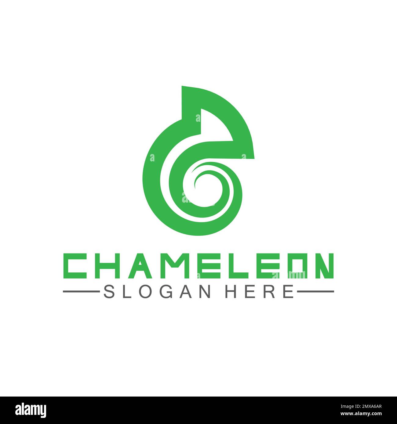 Chameleon logo design template. Vector illustration Stock Vector Image ...