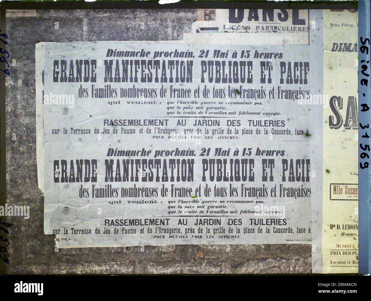 Paris, France displays from the League of large families in France ...