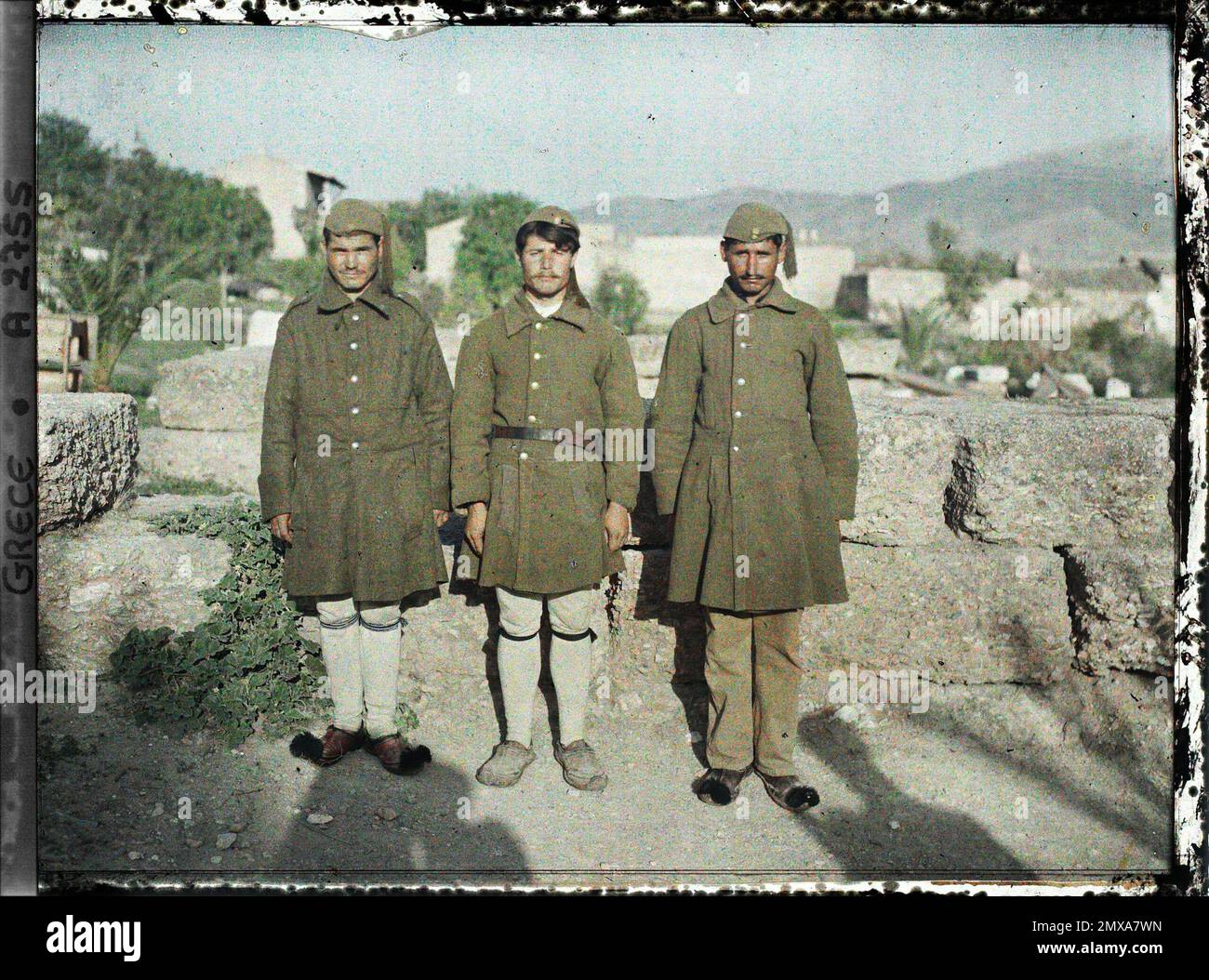 Athens, Greece three Greek soldiers from Corinth , 1913 - Balkans ...