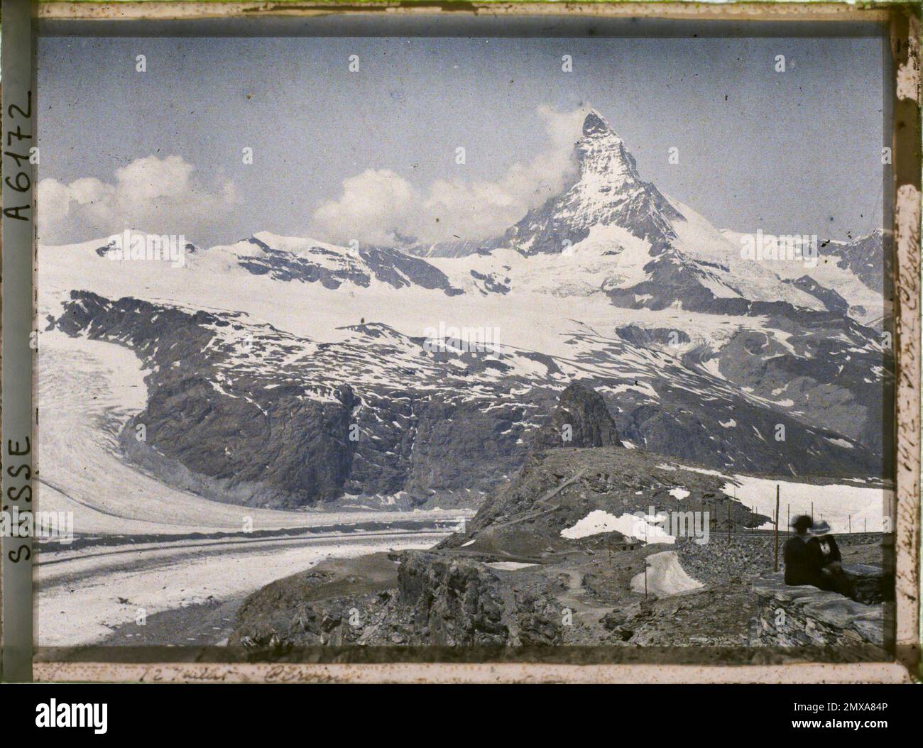 Zermatt, Switzerland Le Mervin from Gornergrat , 1912 - Switzerland ...
