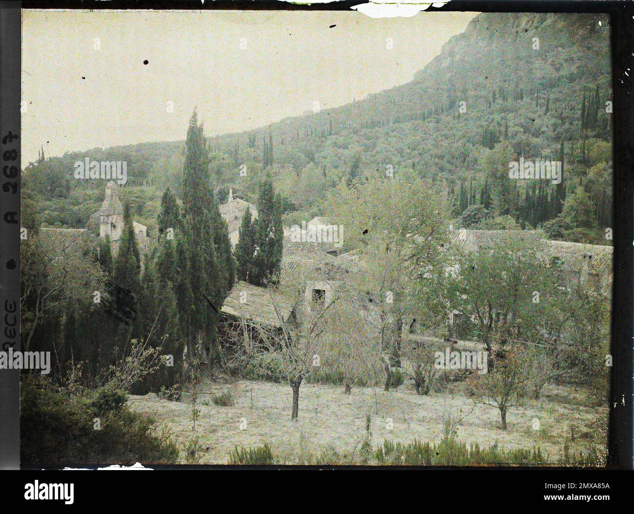 Corfu, Greece seen from the village from above , 1913 - Balkans, Italy ...