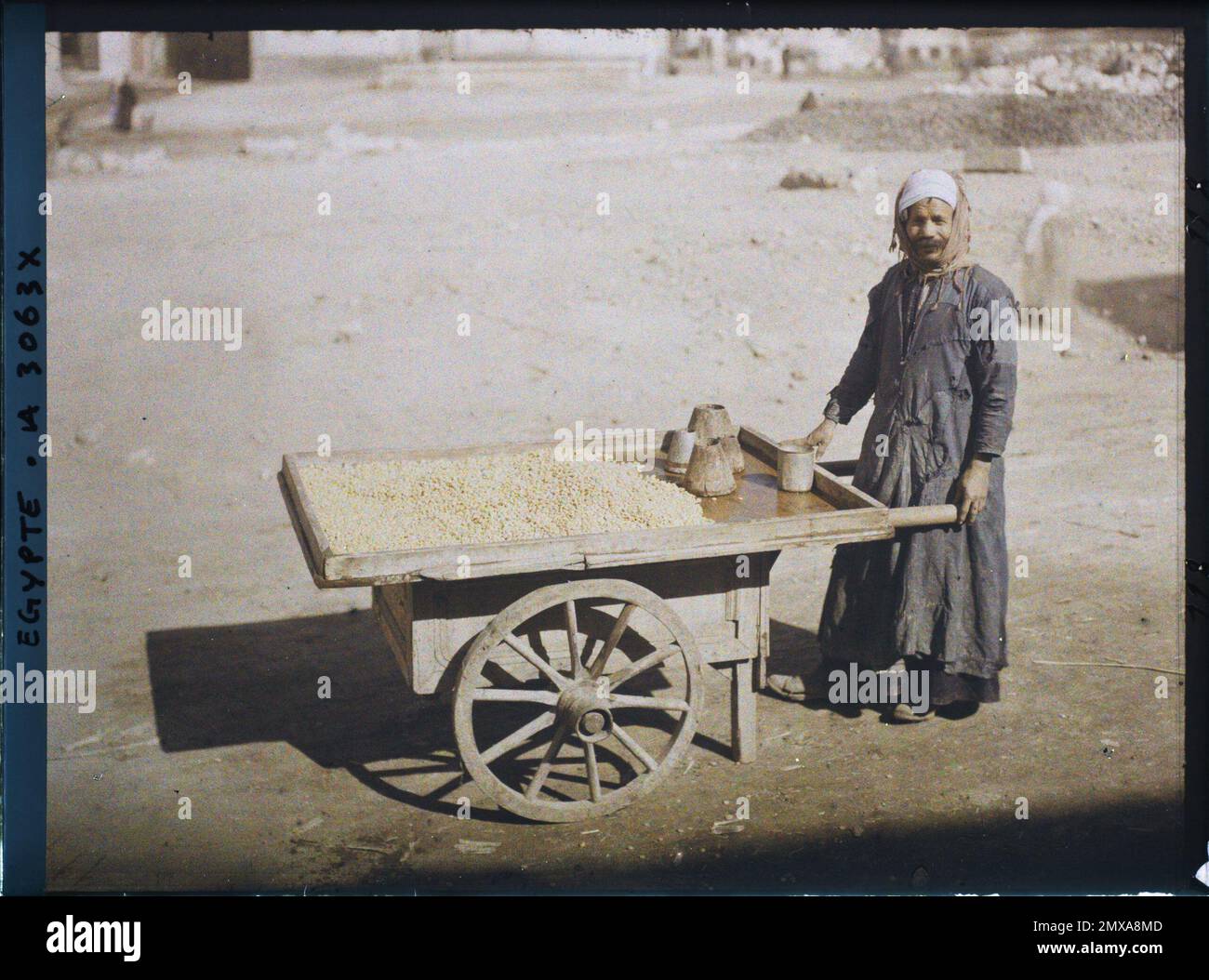 Cairo, Egypt, Ambulant Africa of Cooked Corn , 1914 - Egypt - Auguste ...