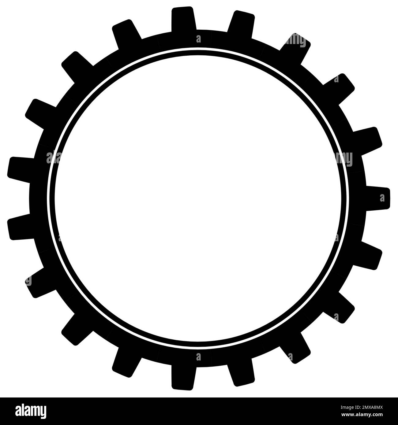 Illustration of cogwheel for gear mechanism on white background Stock ...