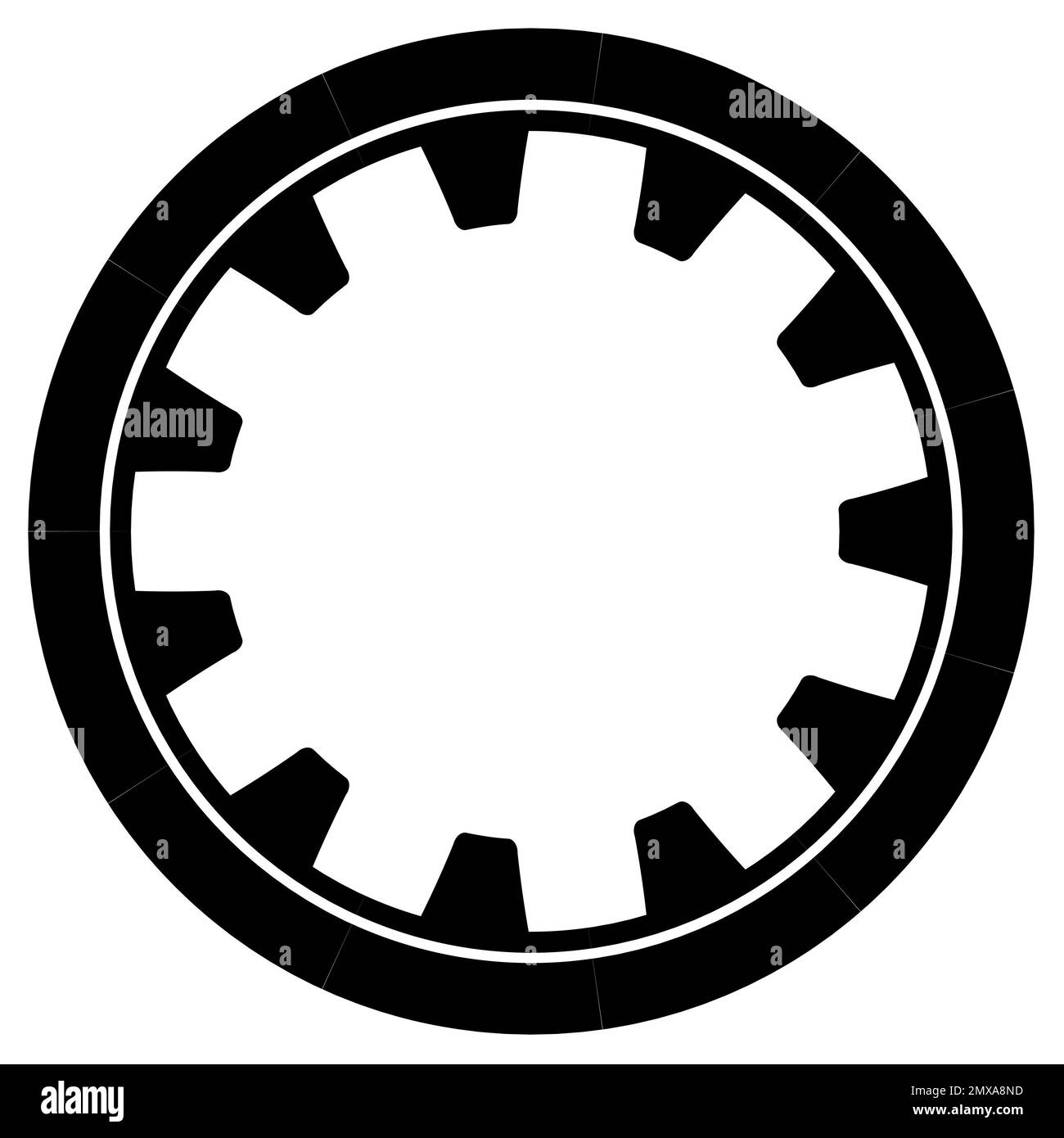 Illustration of cogwheel for gear mechanism on white background Stock ...