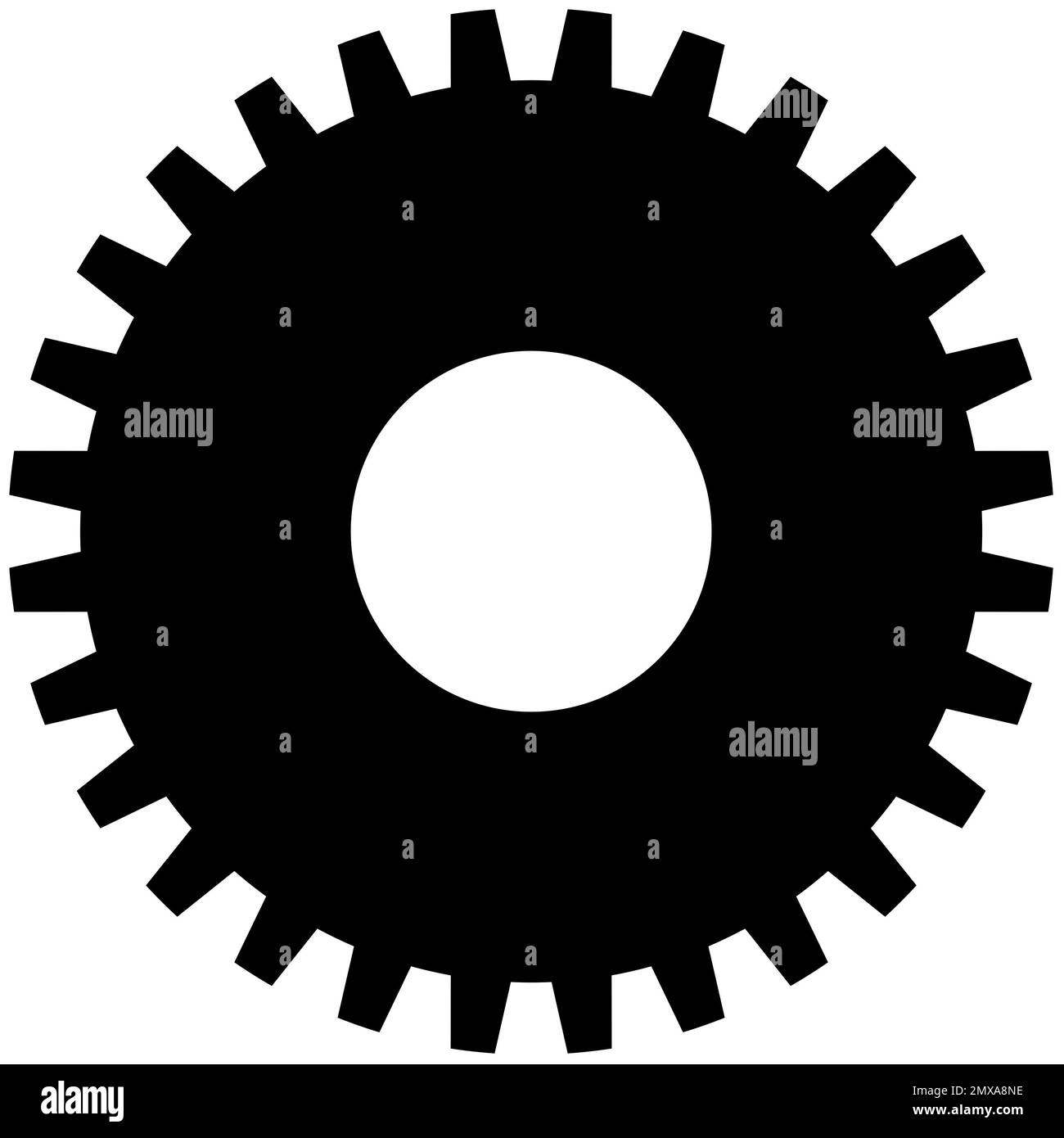 Illustration of cogwheel for gear mechanism on white background Stock ...
