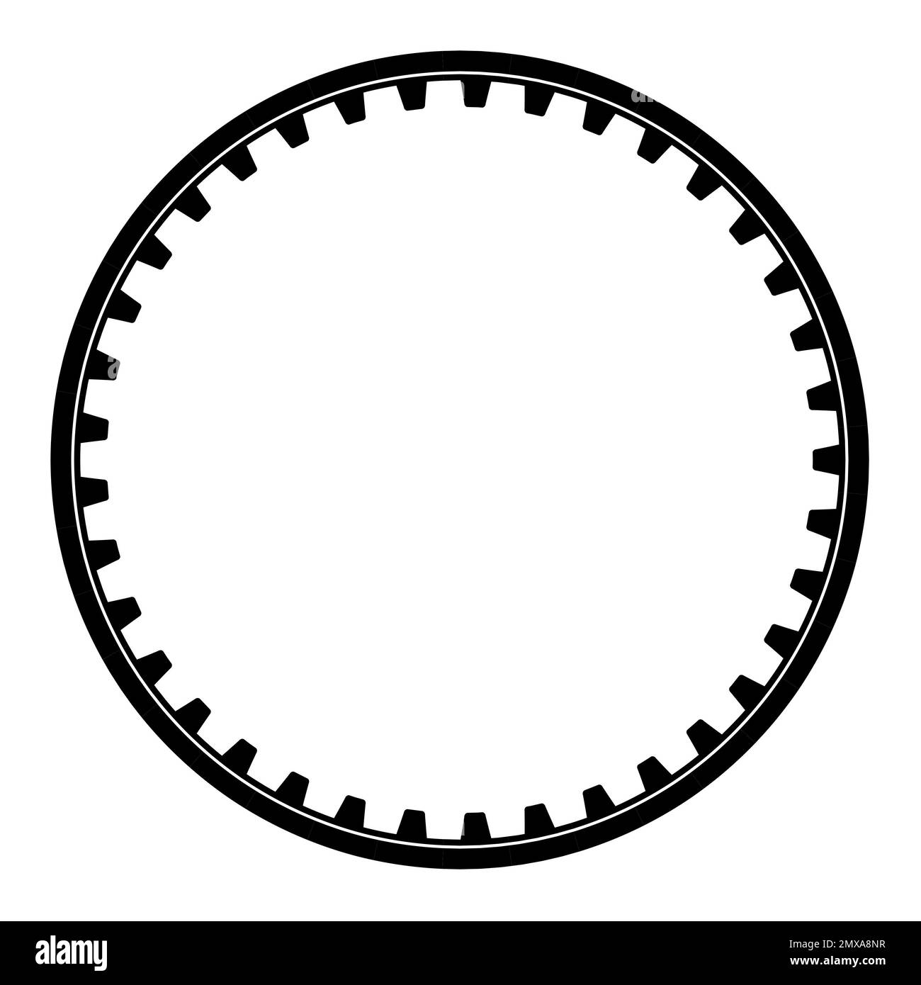 Illustration of cogwheel for gear mechanism on white background Stock ...