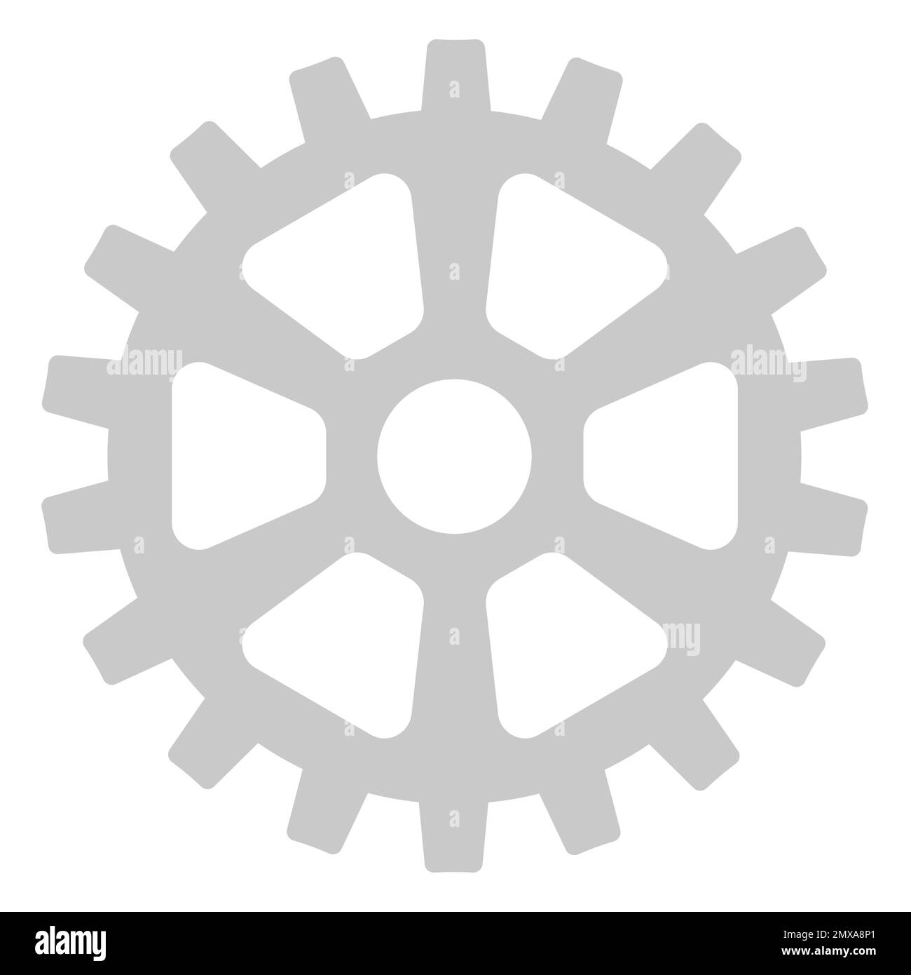 Illustration of cogwheel for gear mechanism on white background Stock ...