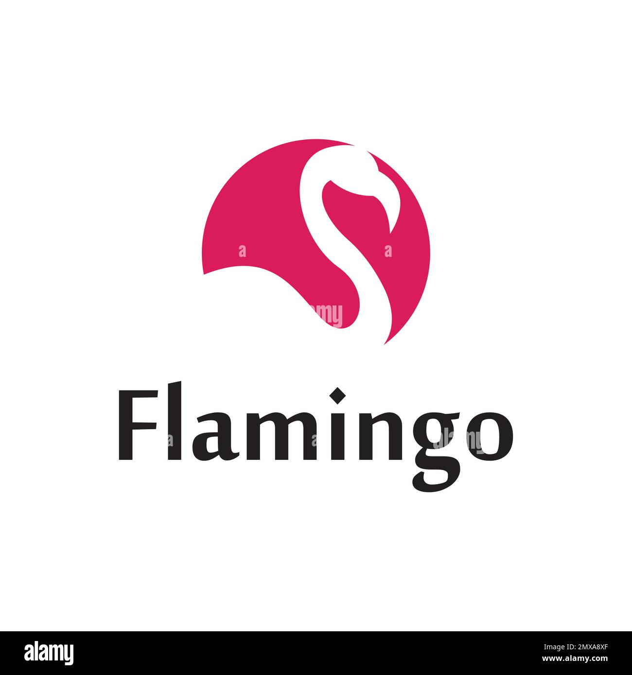 Iconic flamingo logo designs concept vector hi-res stock photography ...