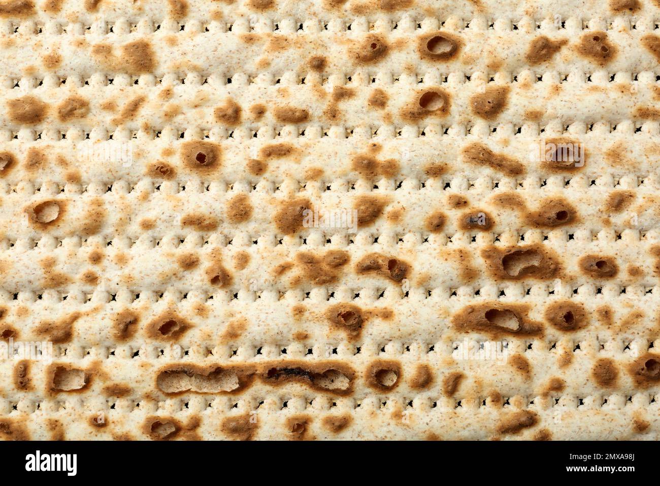 Traditional Matzo as background, top view. Pesach (Passover ...