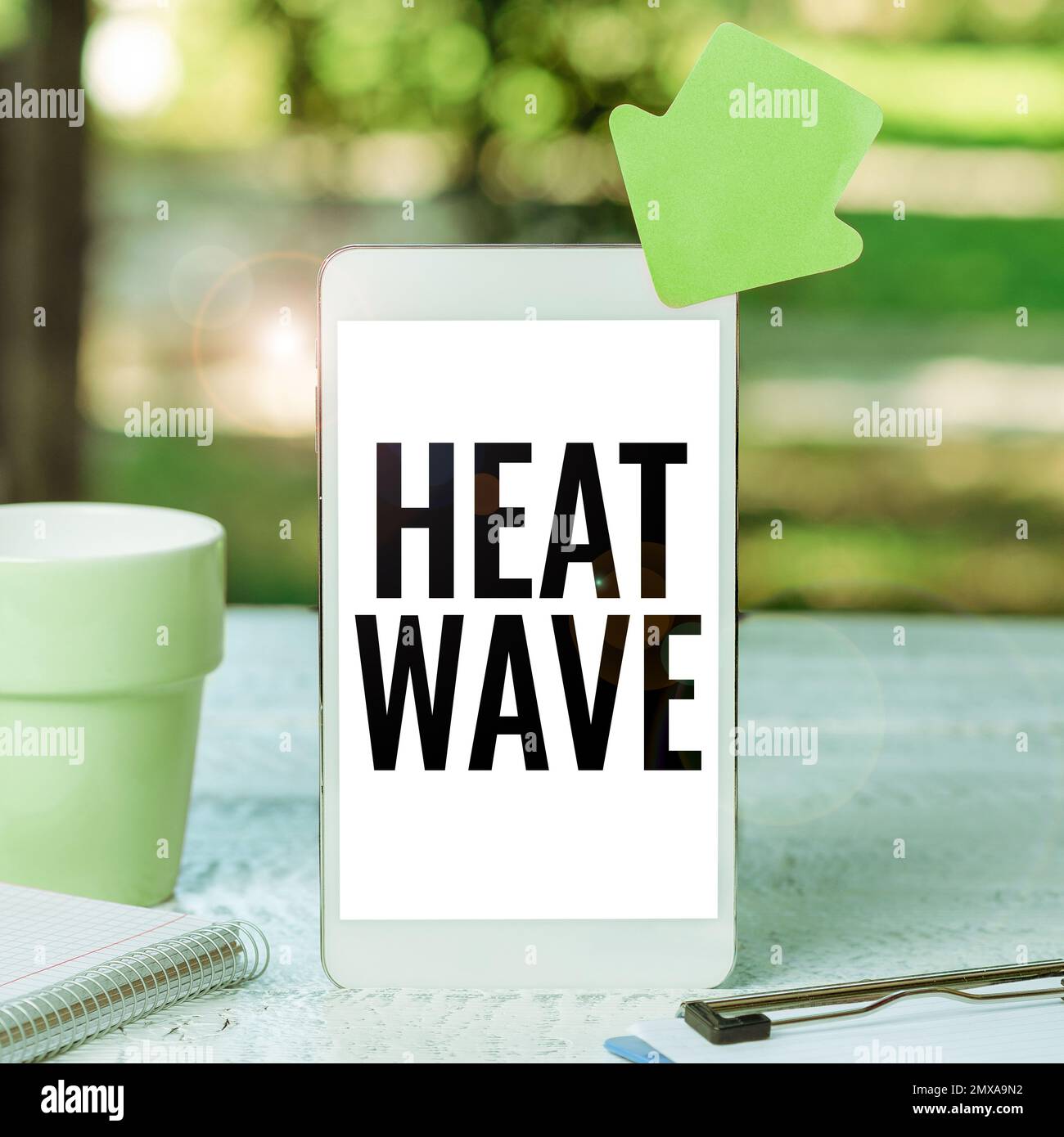 Writing displaying text Heat Wave. Internet Concept a prolonged period ...