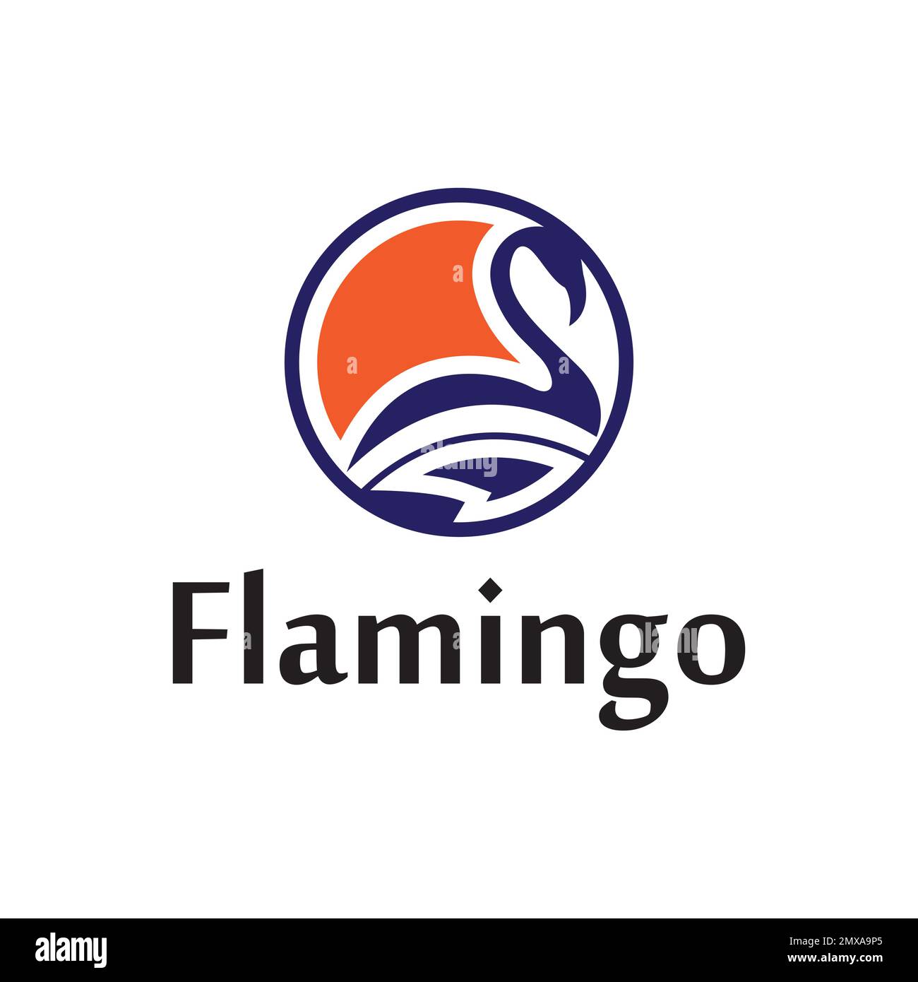 Iconic Flamingo logo designs concept vector, Flamingo bird logo ...