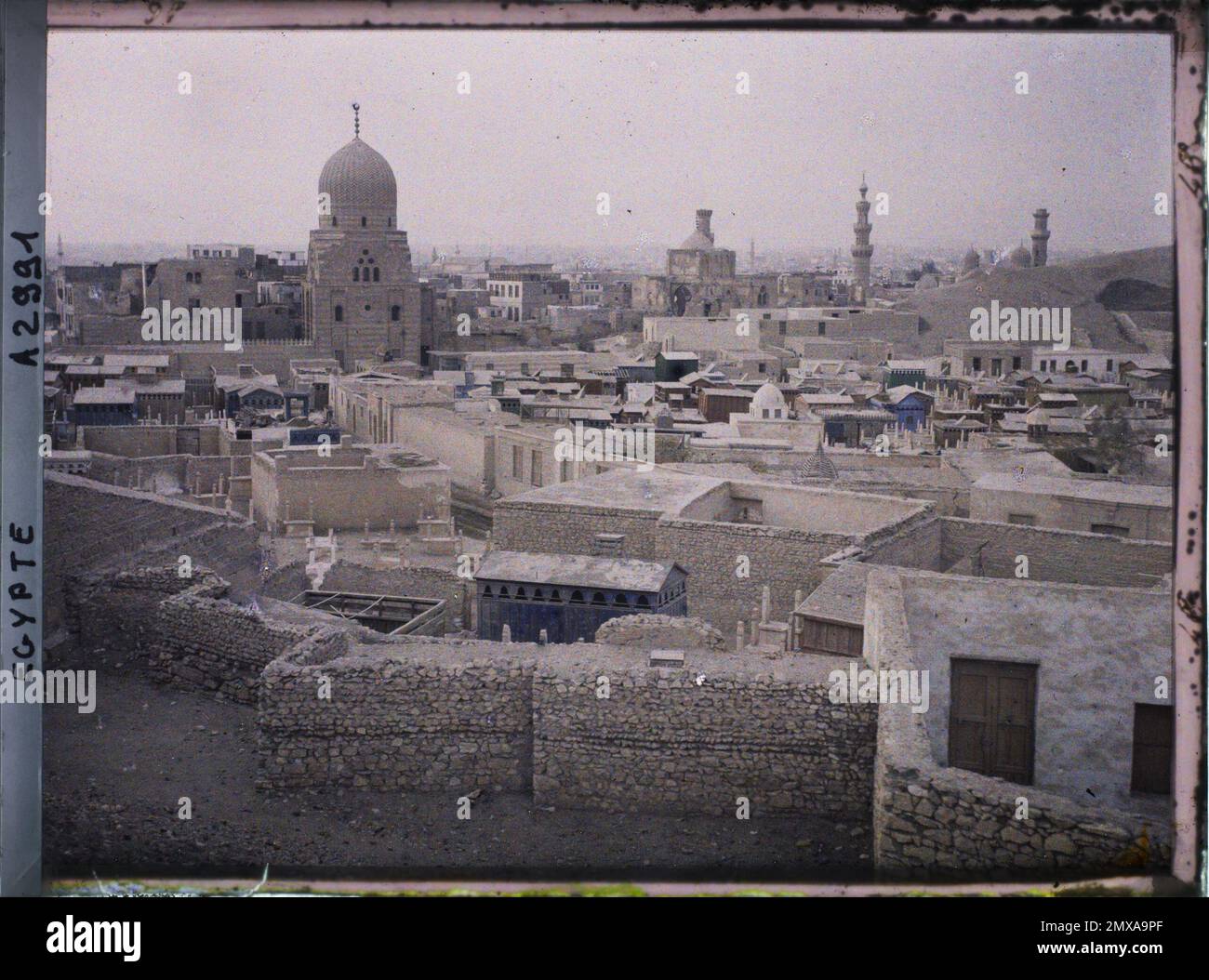 Cairo, Egypt, Africa View of the Bab El Wezir cemetery , 1914 - Egypt ...