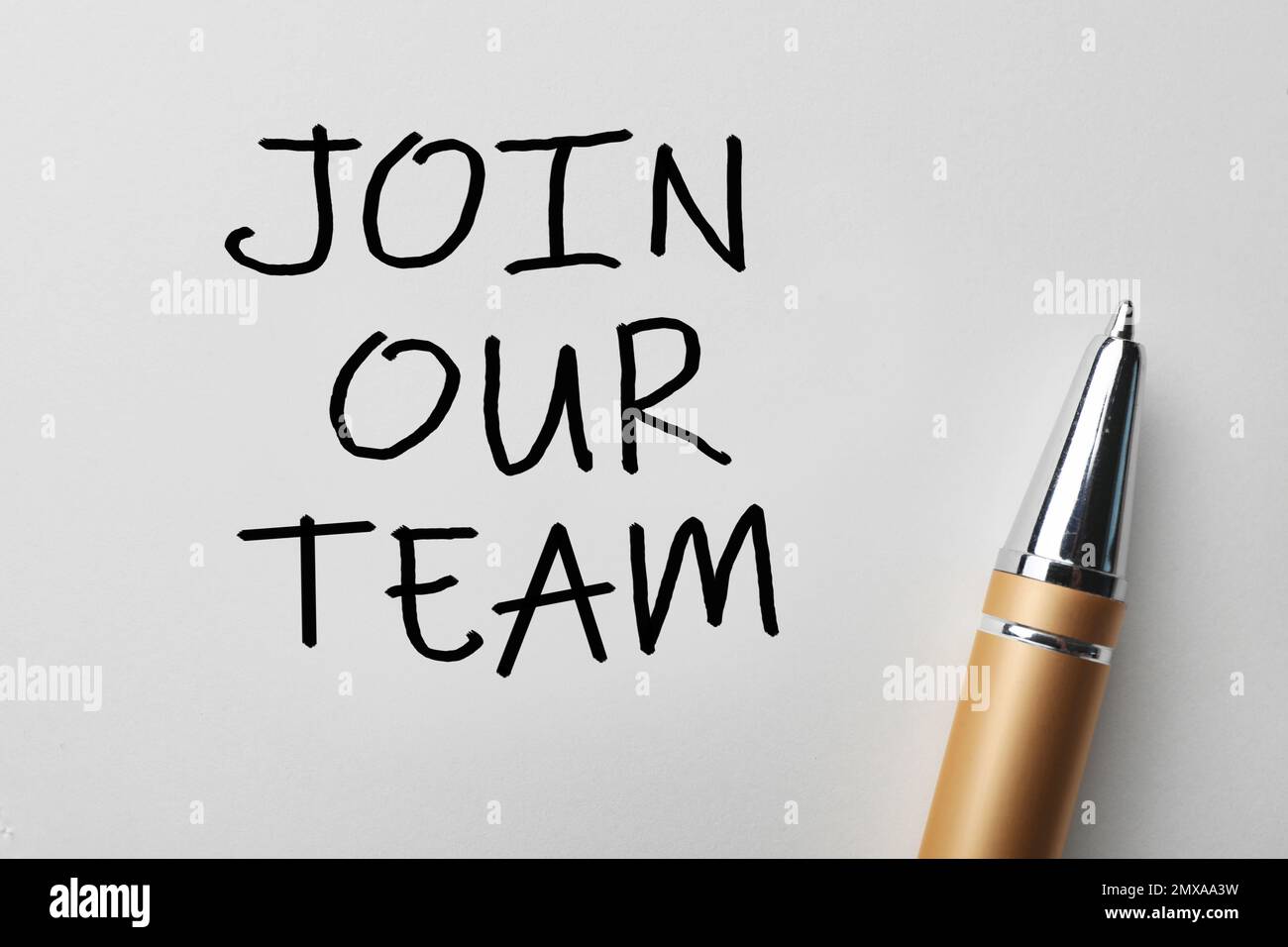 Team collaboration message written hi-res stock photography and images ...