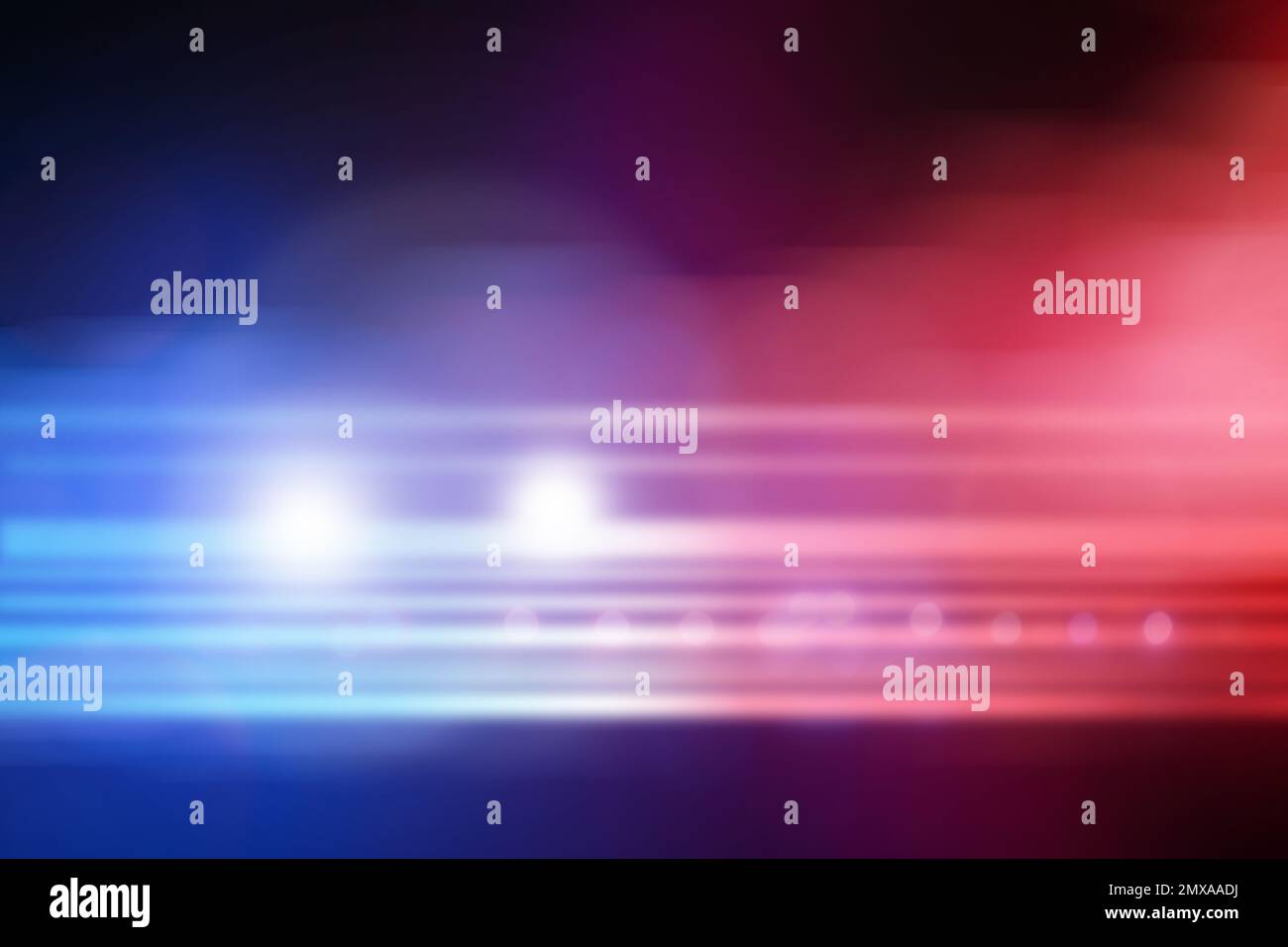 Blurred view of police car on street at night Stock Photo - Alamy
