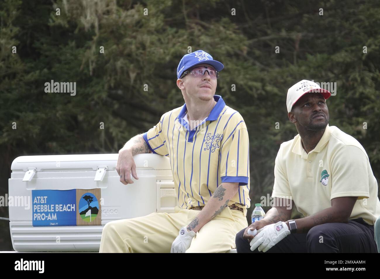 Pebble Beach, CA, USA. 2nd Feb, 2023. Rappers, Macklemore (L) and ...
