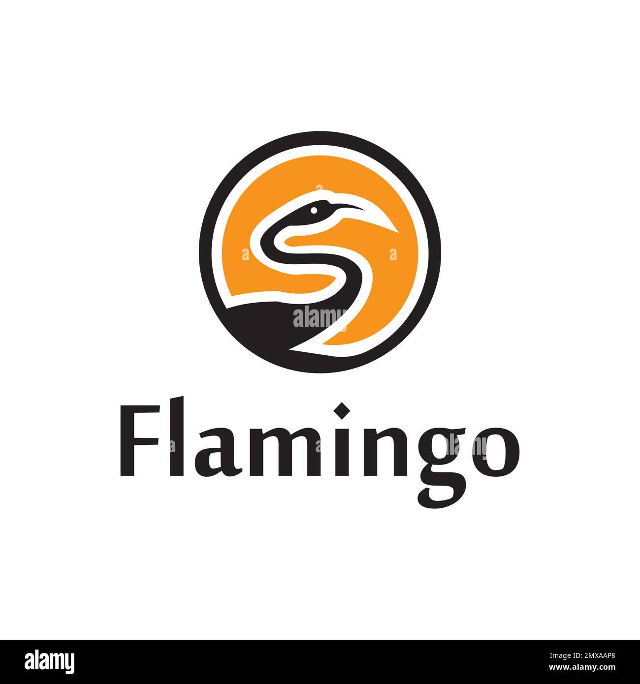 Iconic Flamingo logo designs concept vector, Flamingo bird logo ...