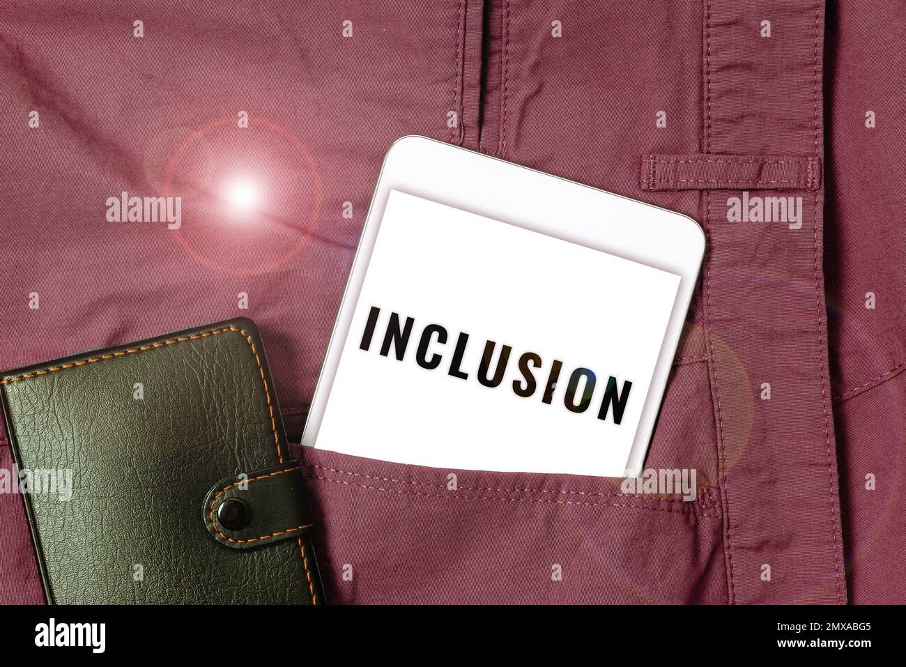 Sign displaying Inclusion. Business showcase action state including of ...