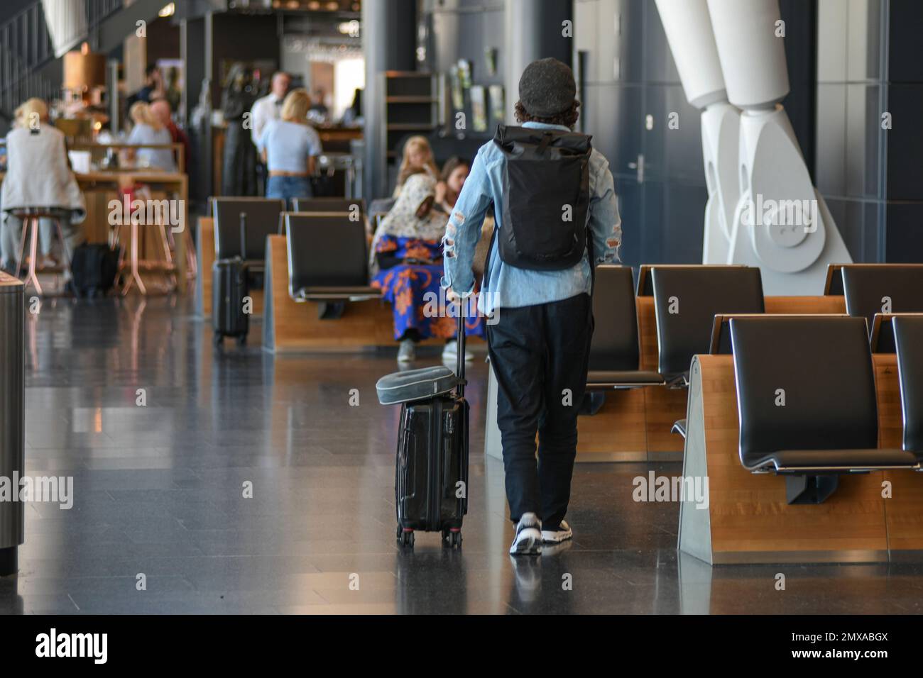 Passengers waiting departure in hi-res stock photography and images - Alamy