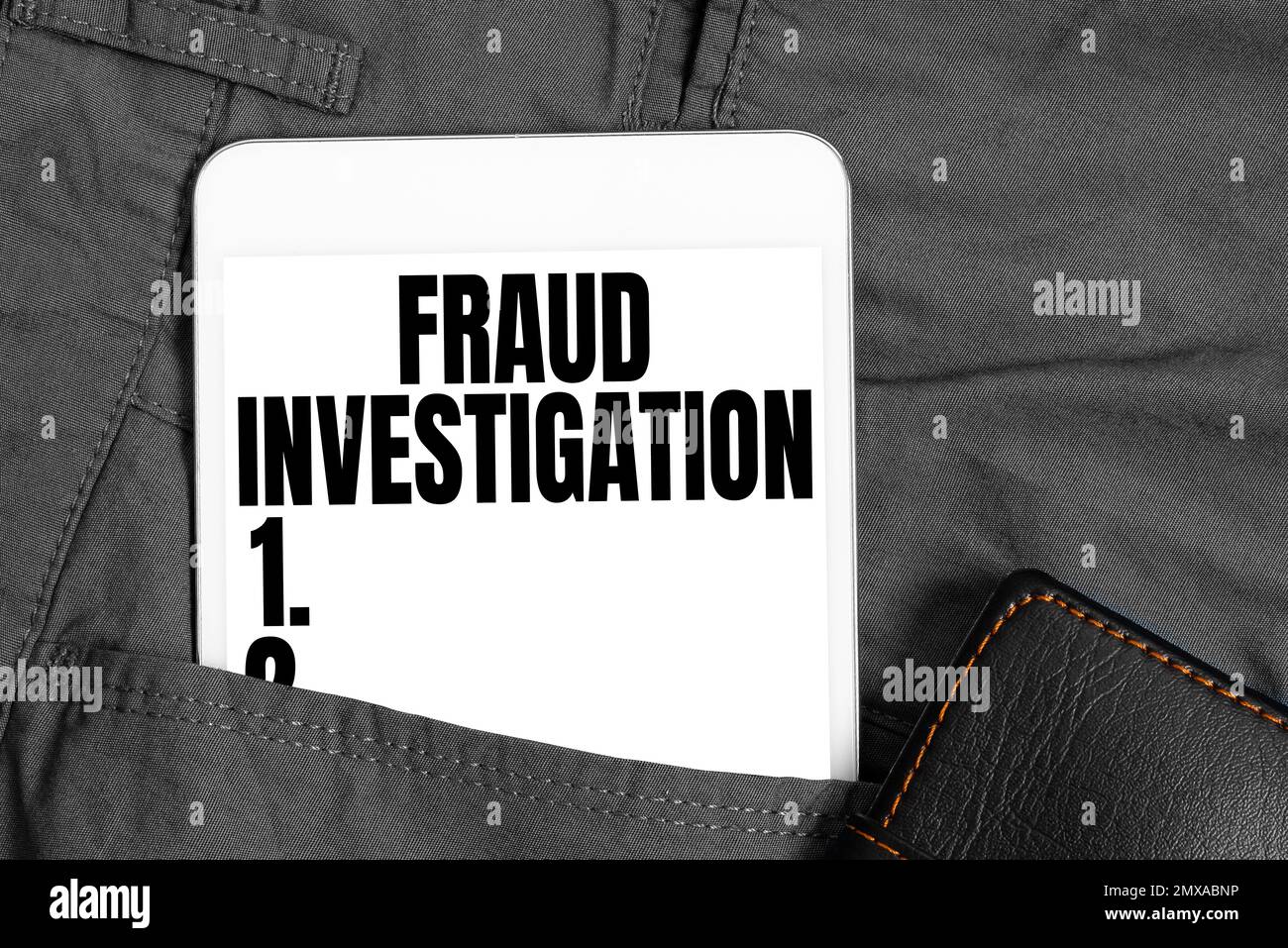 Handwriting text Fraud Investigation. Concept meaning process of ...