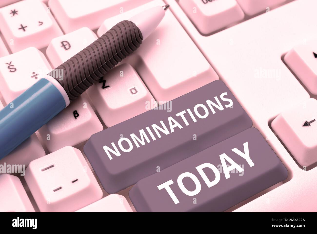 Hand writing sign Nominations. Business idea the act of officially ...