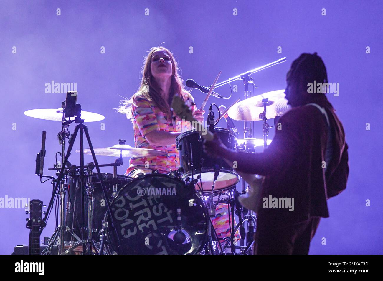 Anna Prior (drums) and Olugbenga Adelekan (bass), from Metronomy Stock ...