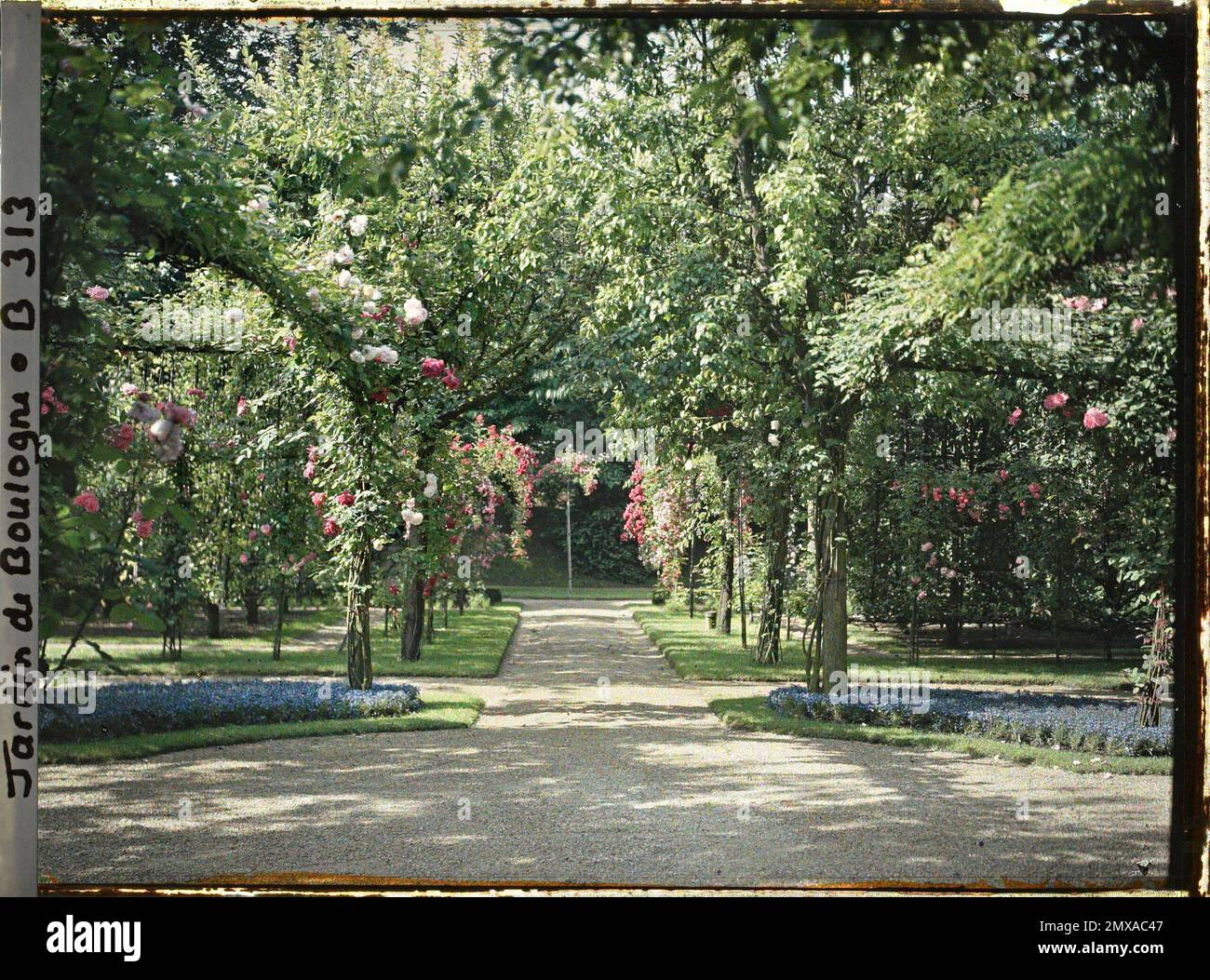 Property of Albert Kahn, Boulogne, France allée du Verger-Roseraie seen ...