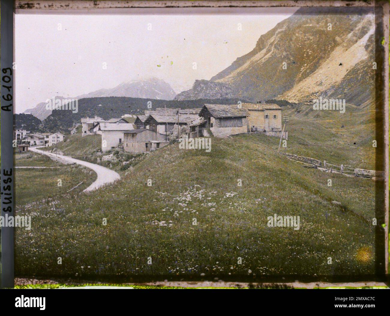 Sad, Suisse Panorama on Le Village by Maloja , 1912 - Switzerland ...