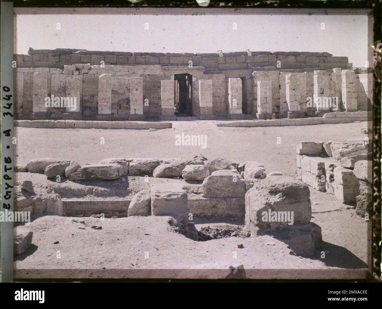 Abydos, Egypt, Africa Temple of Sethi Ier , 1914 - Egypt - Auguste Léon ...