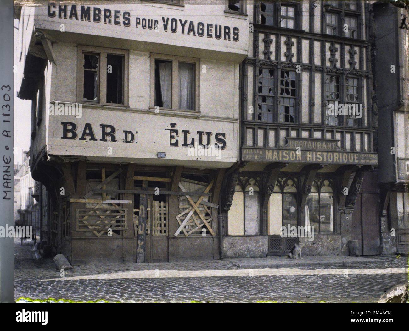 Reims, Marne, Champagne, France Medieval Maisons, Place des Marchés ...