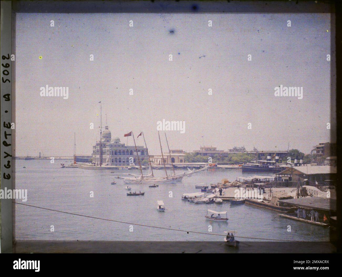Port-Said, Egypt, Africa the port and offices of the Suez Canal Company ...