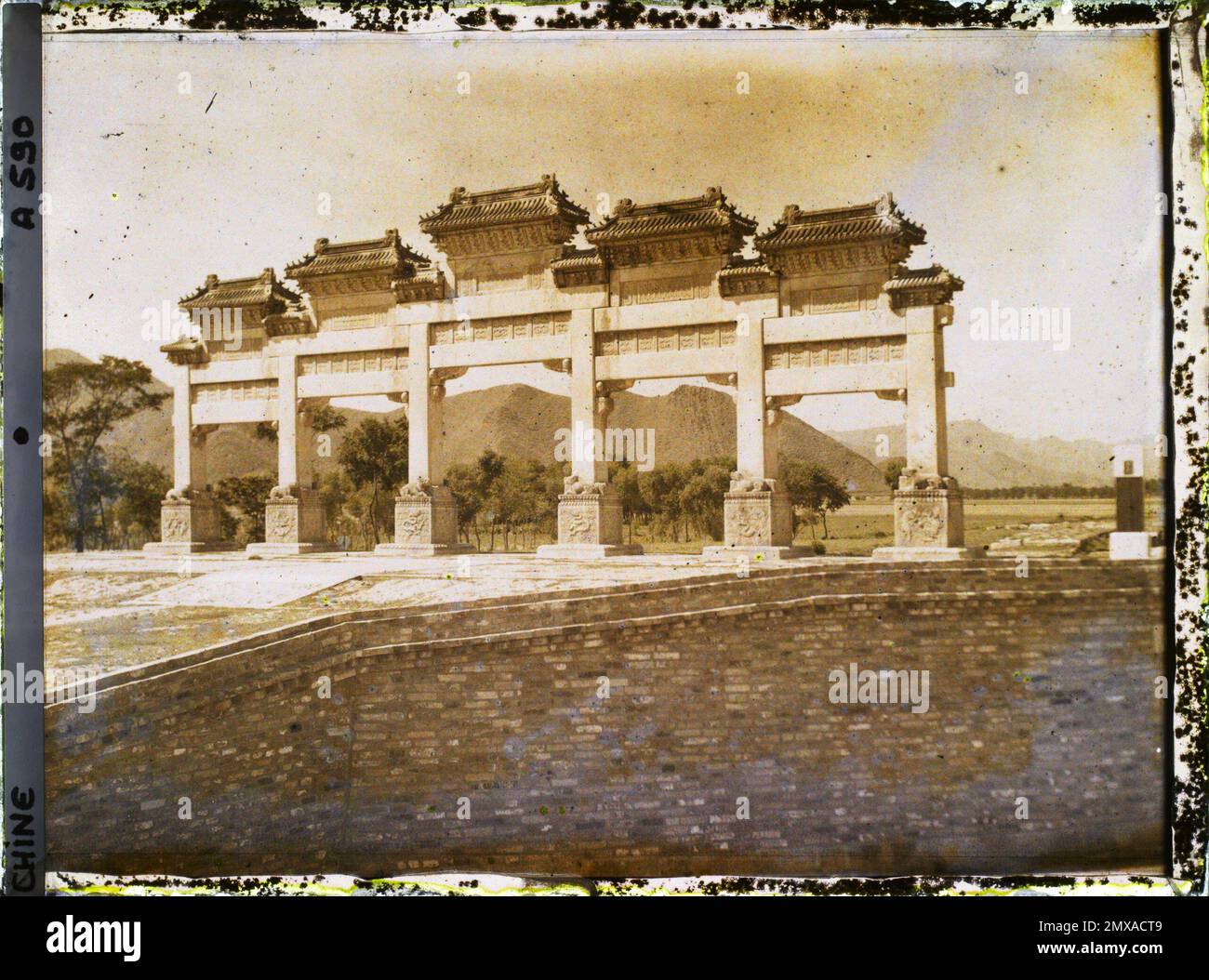Changping, China Ming Shisanling ("Thirteen Ming Tombs") , 1912 - China ...