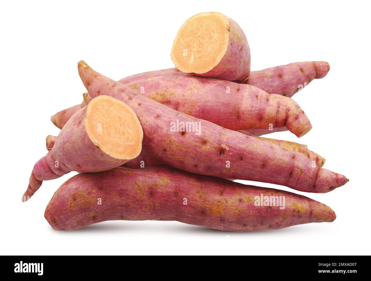 Sweet potato isolated on white background Stock Photo - Alamy