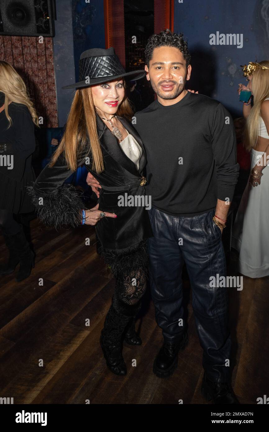 New York, NY, 01/02/2023, Lucia Hwong Gordon and Isaac Boots attends ...