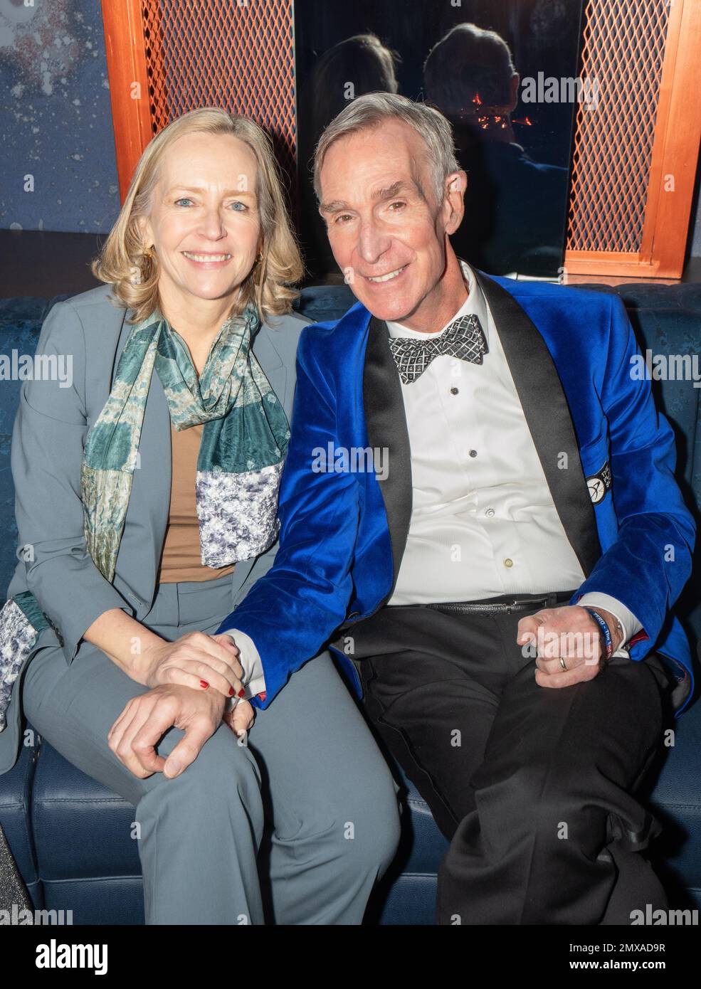New York, NY, 01/02/2023, Liza Mindy and Bill Nye attend the 7th Annual ...