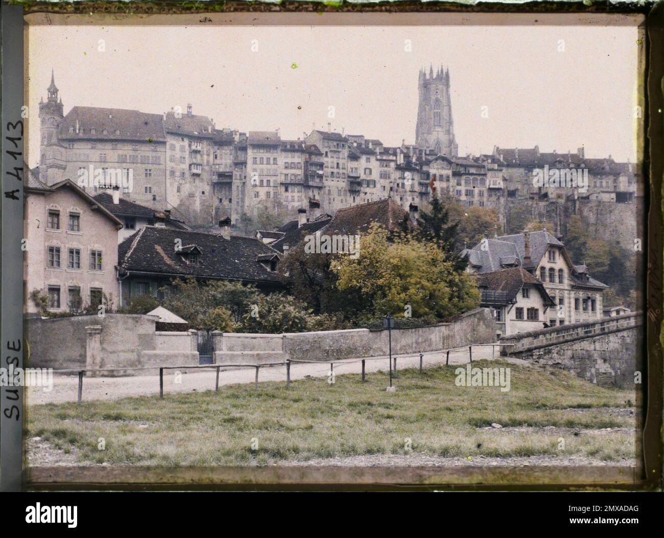 Friborg, Switzerland The Neuveville district , 1912 - Switzerland ...