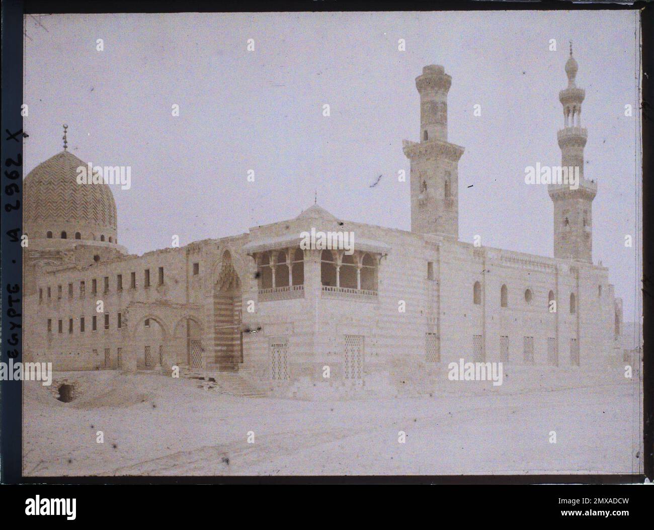 Cairo, Egypt, Africa seen from an angle of the mosque of Sultan Barkouk ...