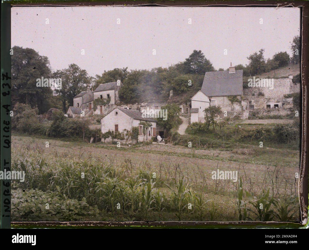 Luynes, France of the village houses , 1909 - Center of France ...