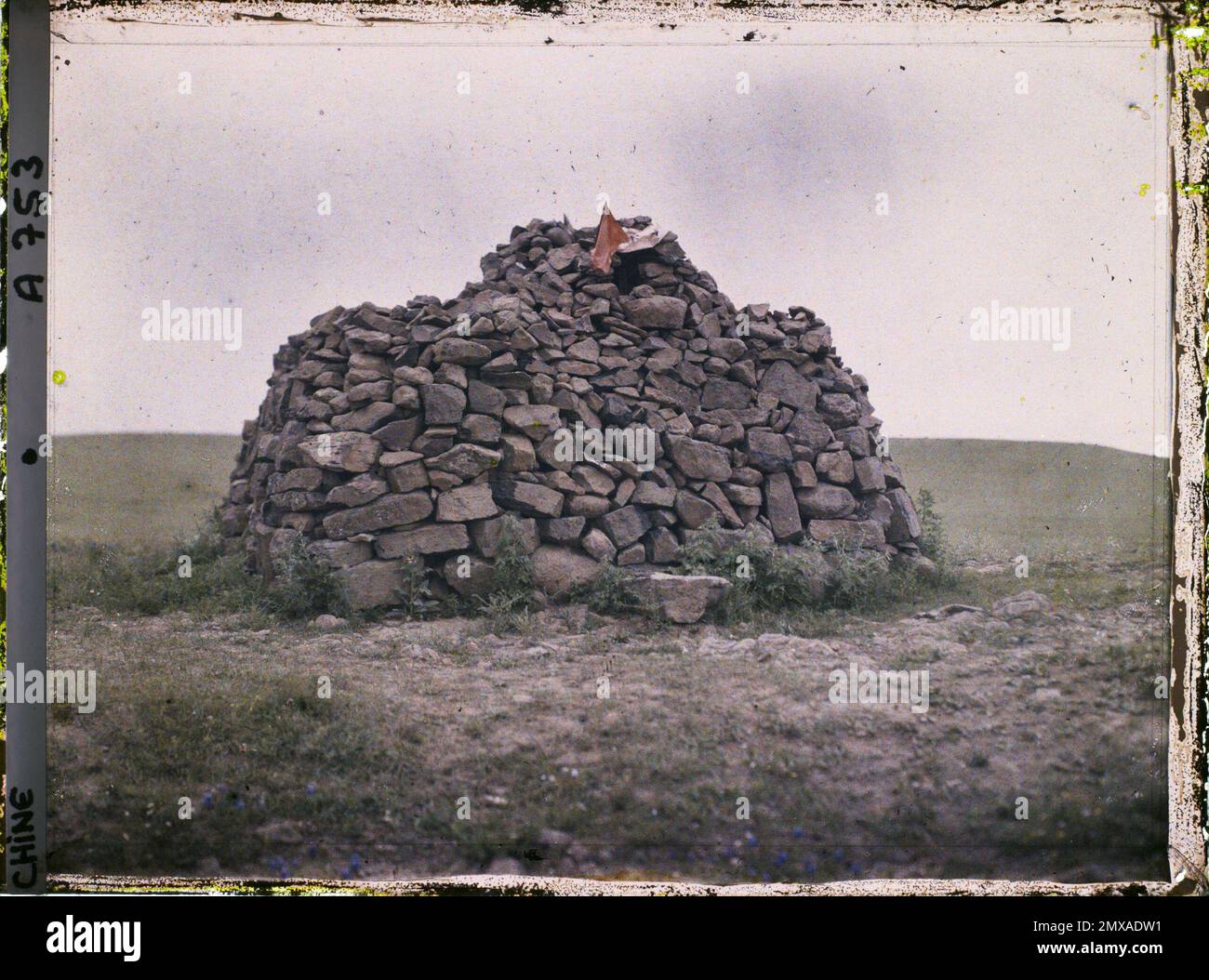 Around Kalgan, China an ovoo , 1912 - China - Stéphane Passet Stock ...