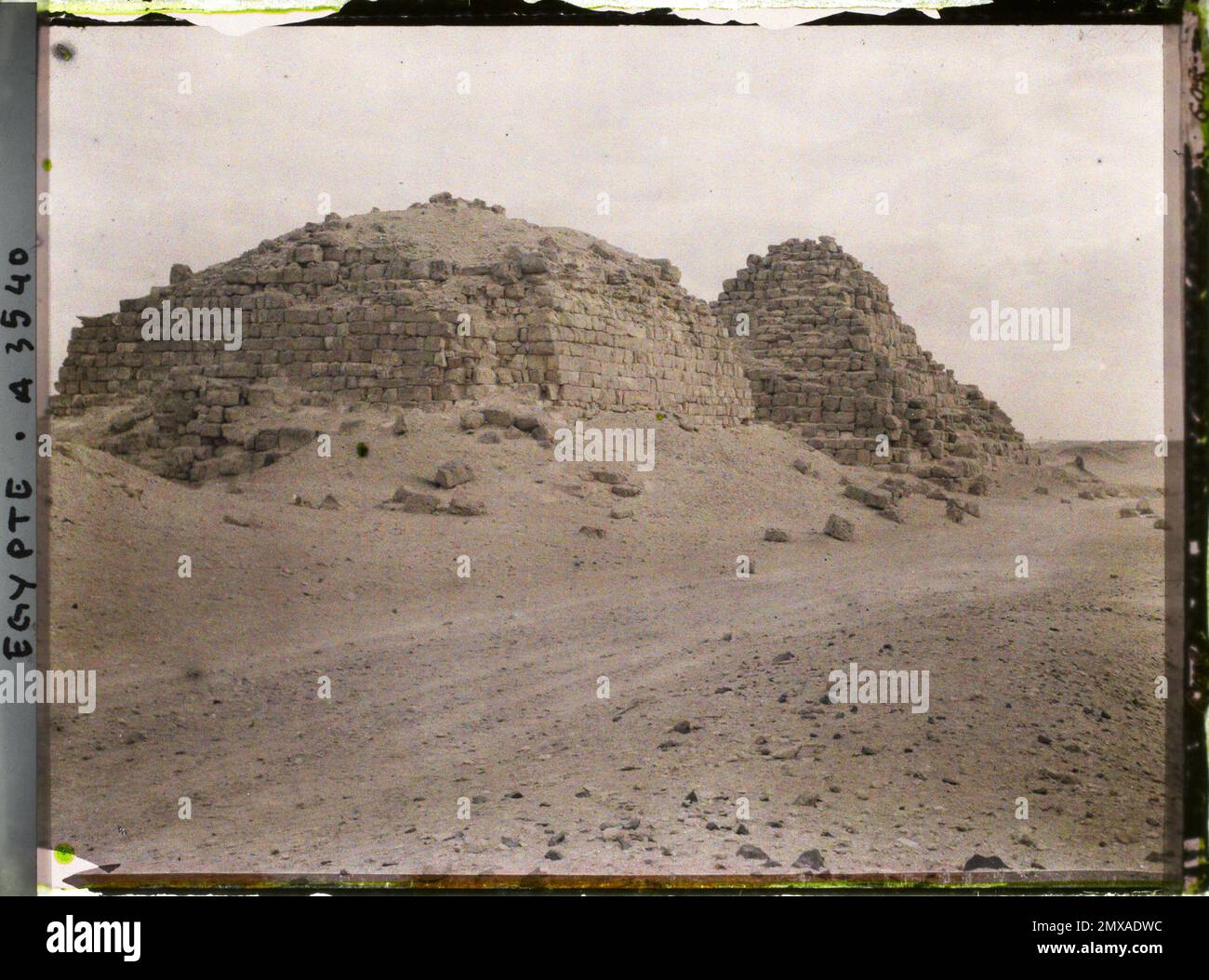 Gizeh, Egypt, Africa The Pyramids of Mérititès 1ère and Hénetsen , 1914 ...