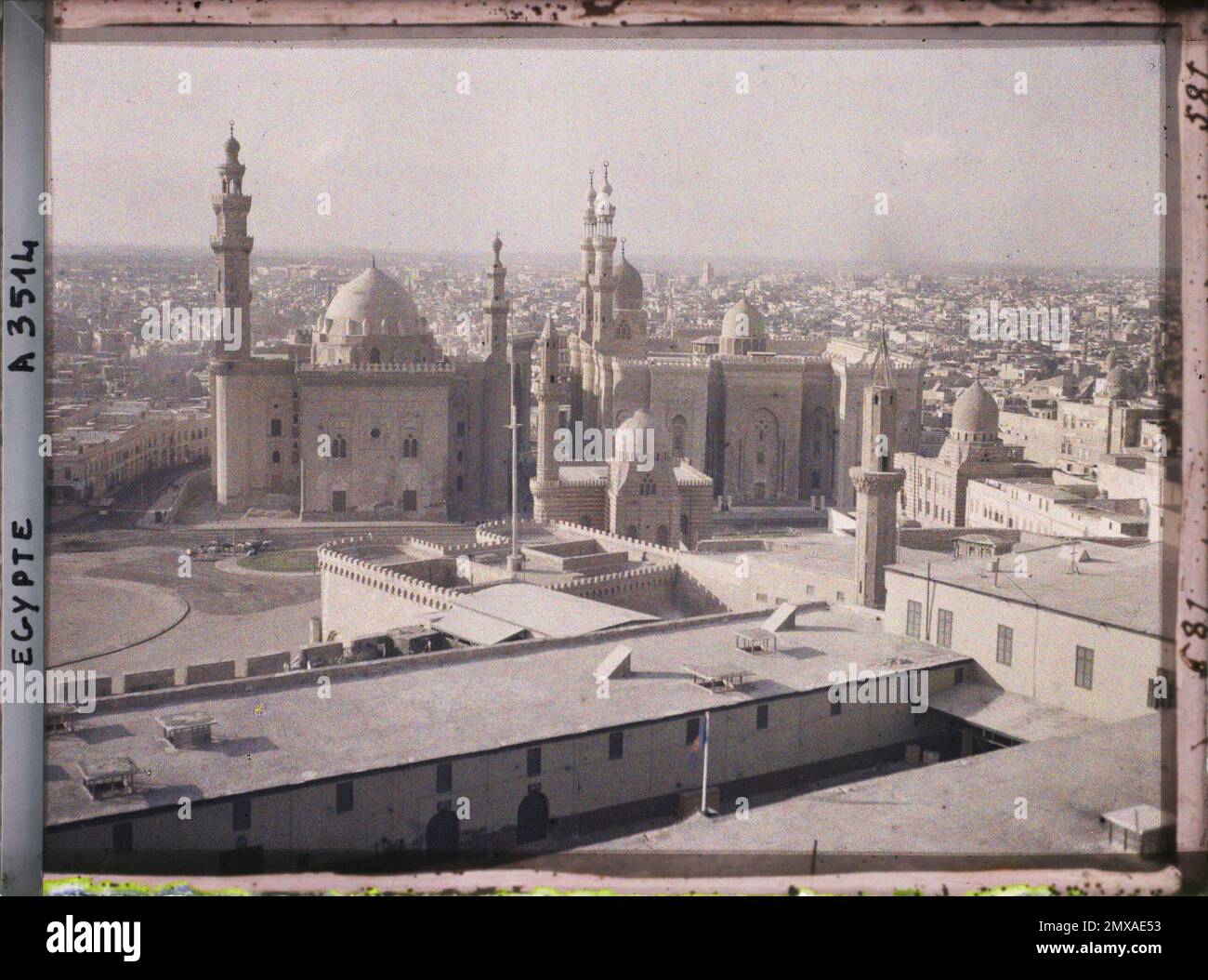 Cairo, Egypt, Africa View of the mosques of the Place Rumêleh from the ...