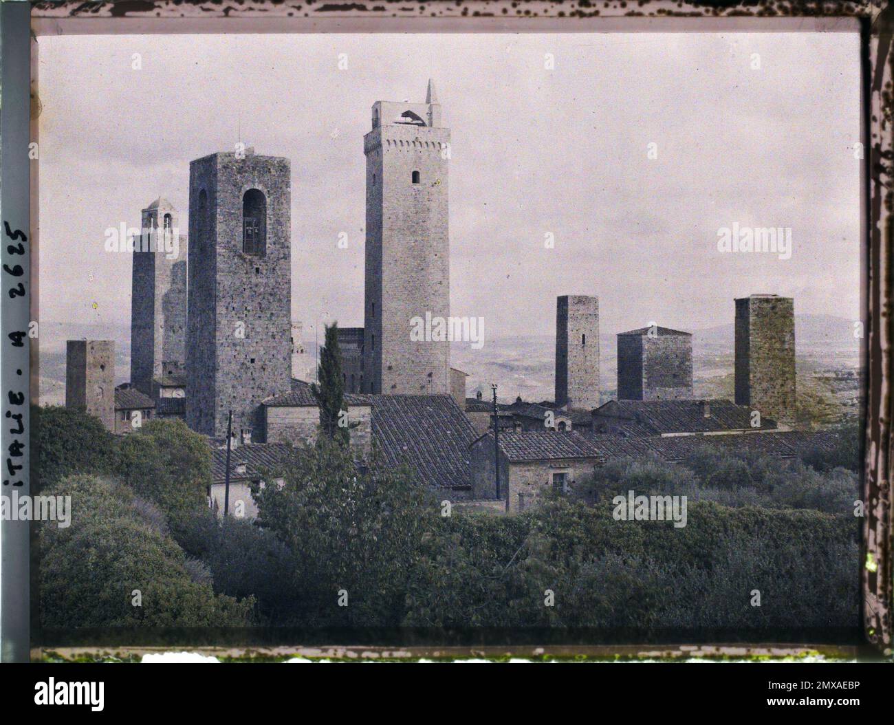 San Gimignano, Italy the city's medieval towers , 1913 - Balkans, Italy ...
