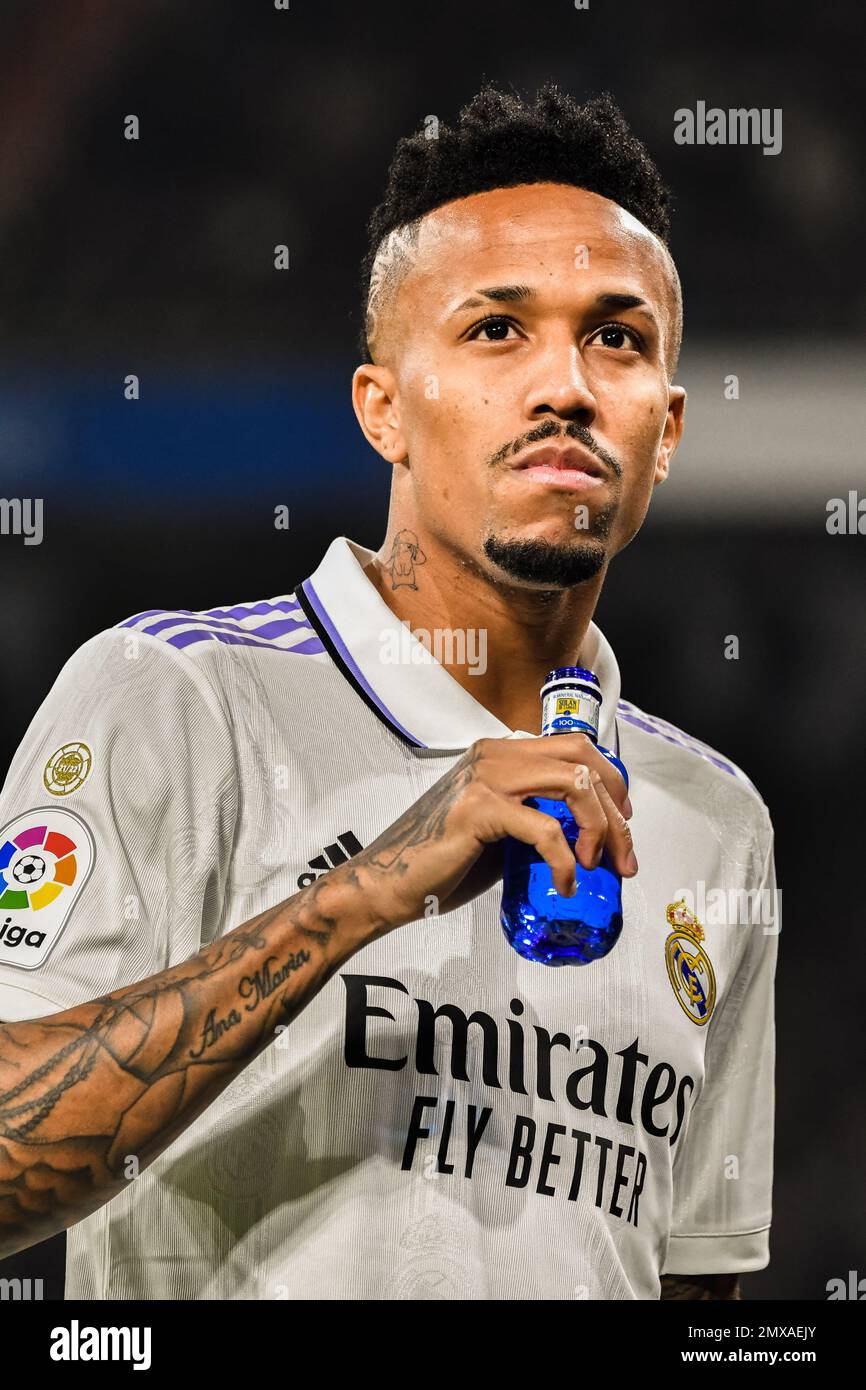 February 2, 2023: MADRID, SPAIN - FEBRUARY 2: Ã‰der Militao of Real ...