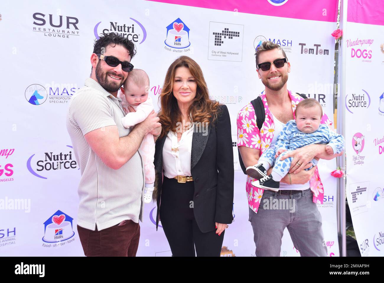 Lance Bass, Lisa Vanderpump, Michael Turchin attends Vanderpump Dogs ...