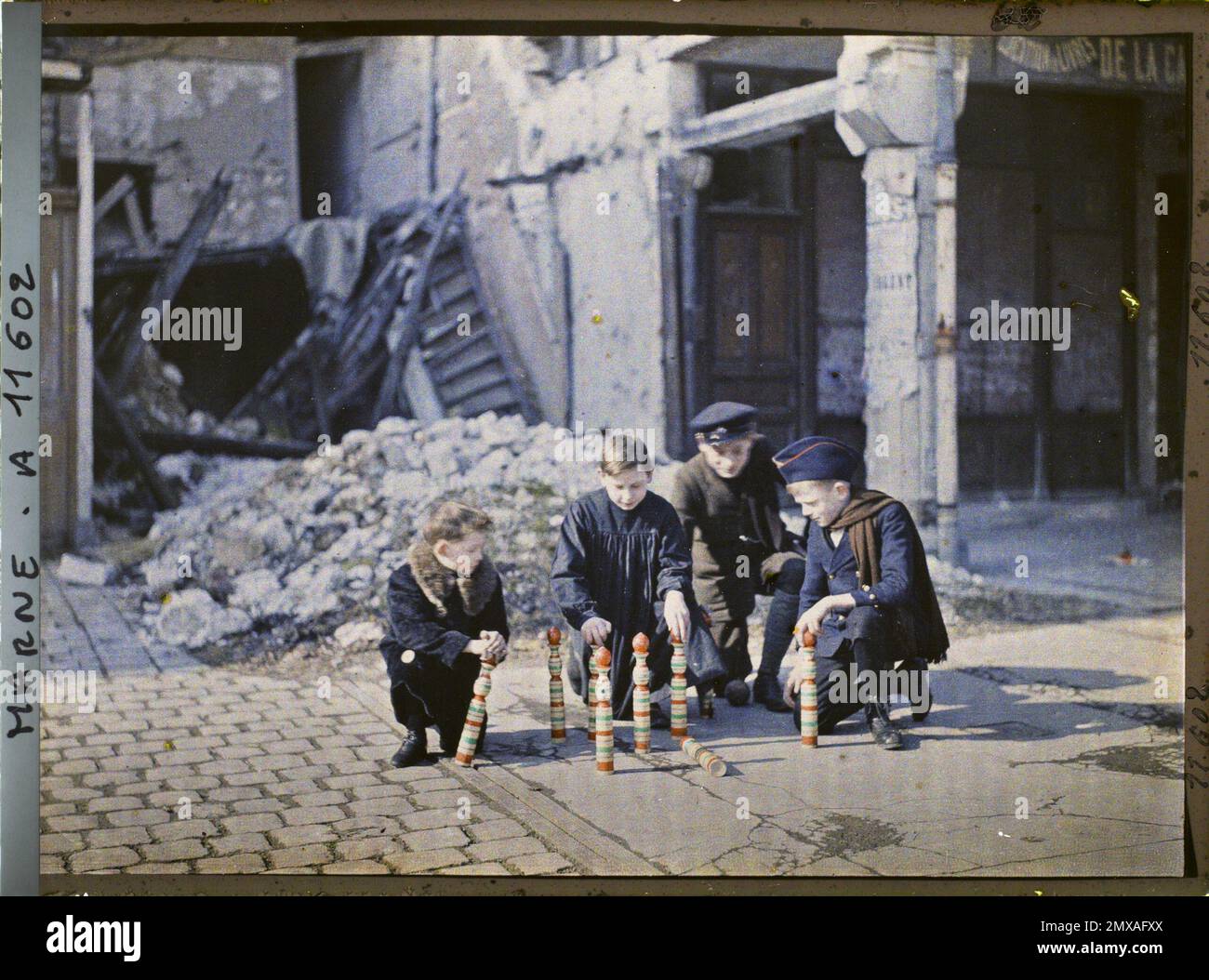 Reims, Marne, Champagne, France Children Playing Frains Place Drouet-D ...